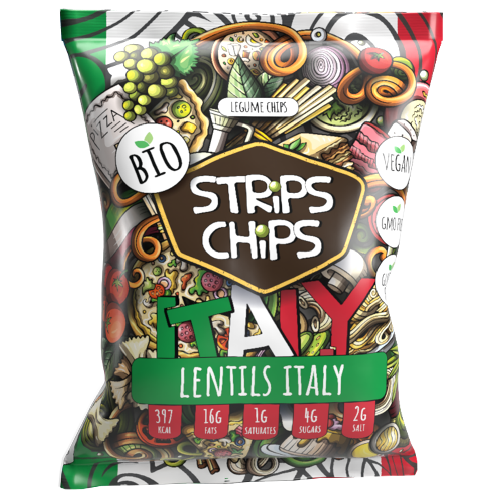 BIO STRiPS CHiPS - Lentils Italy 90 g